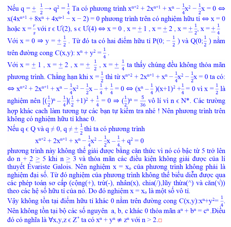 Khám phá định lý lớn fermat và những đóng góp quan trọng cho toán học